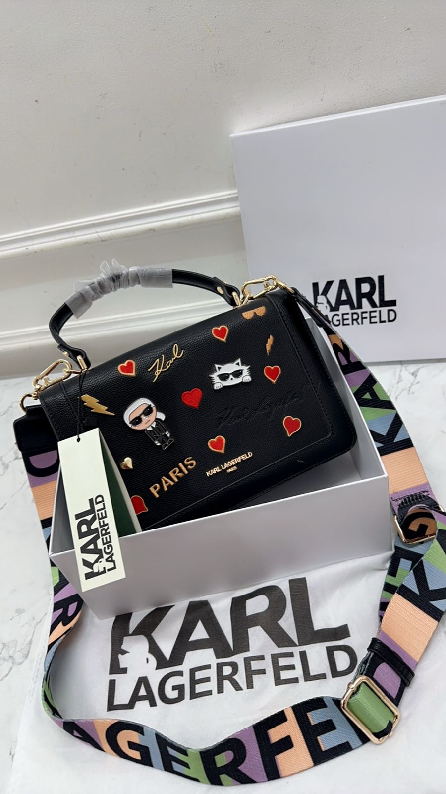 Karll Lagerfeld Top Handle Shoulder Bag - HouseoftheBrands